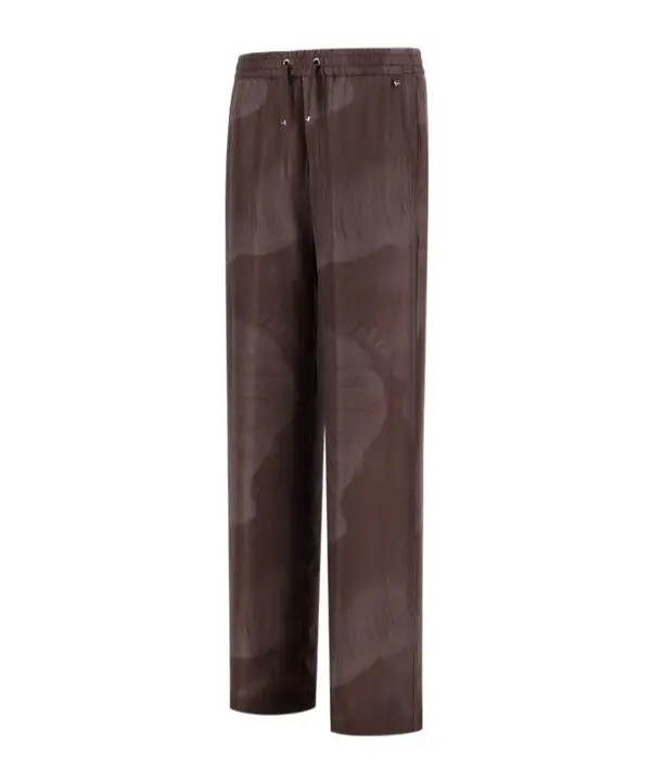 Herno Pure Silk Floral Print Resort Trousers