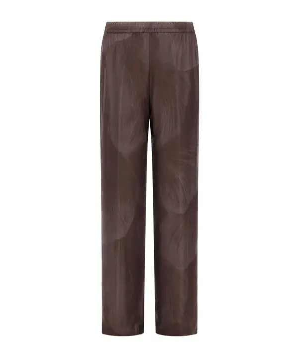 Herno Pure Silk Floral Print Resort Trousers