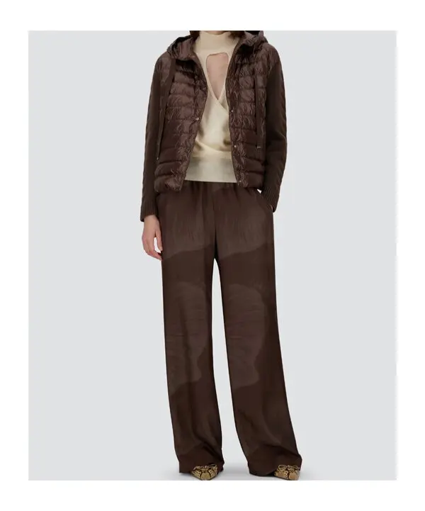 Herno Pure Silk Floral Print Resort Trousers