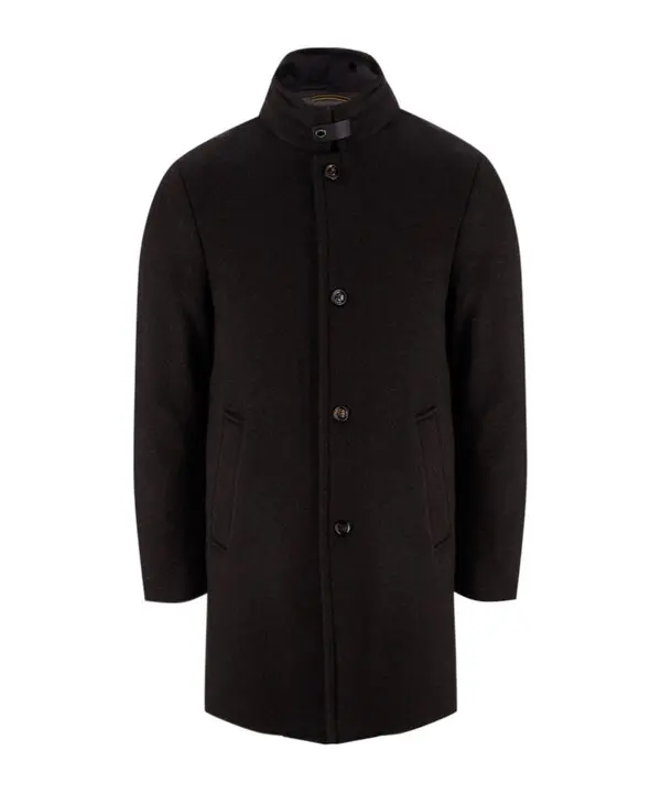 MOORER Single-breasted Wool Coat