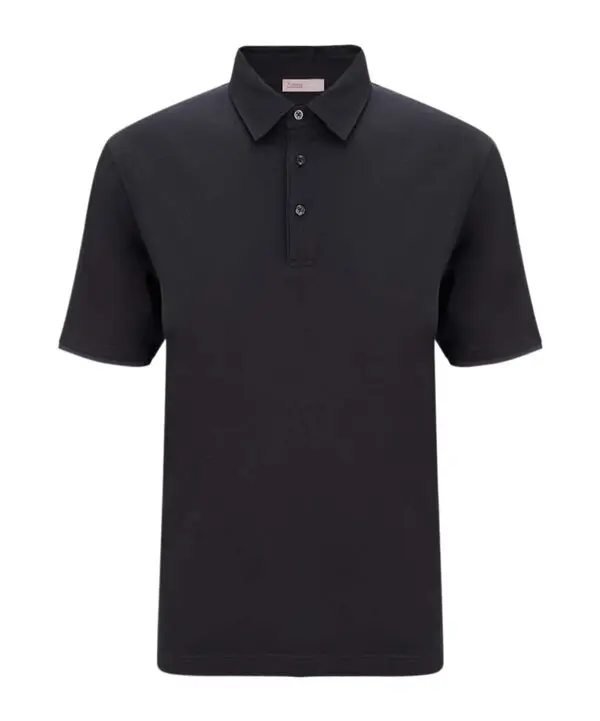 Herno Short-sleeved Polo Shirt - Black