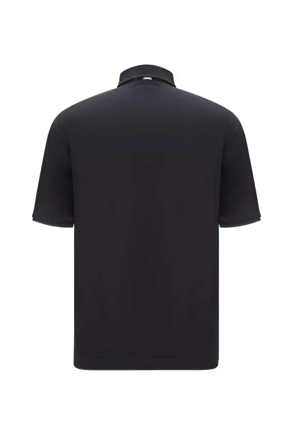 Herno Short-sleeved Polo Shirt - Black