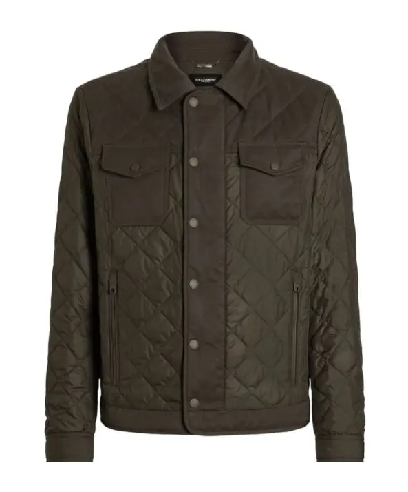 Dolce & Gabbana Quilted Flap-pocket Shirt Jacket