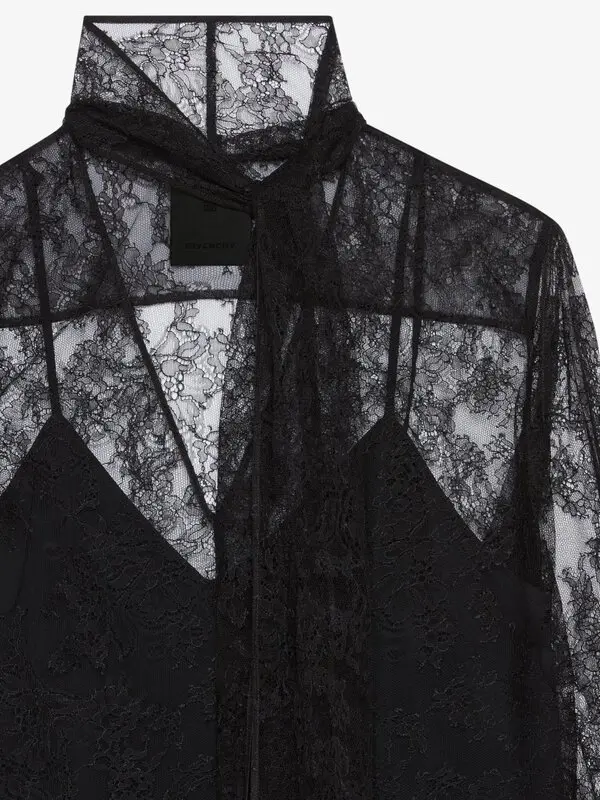Givenchy Blouse In Lace With Lavalliere