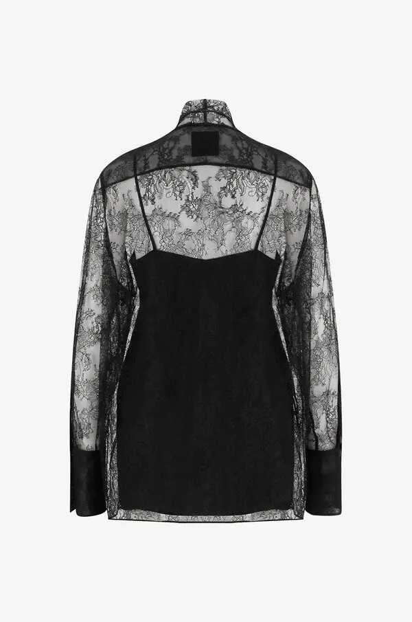 Givenchy Lace Blouse With Lavalliere Detail
