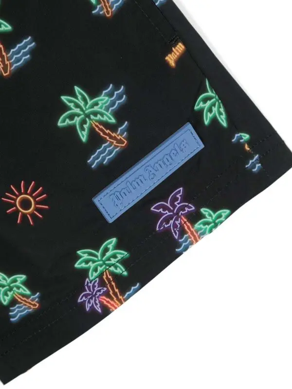 Palm Angels Neon Palms Swim Shorts