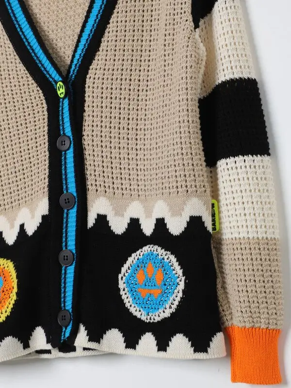 BARROW Open-knit Cotton Cardigan