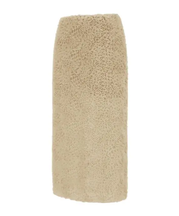 Herno Georgette Straight Skirt