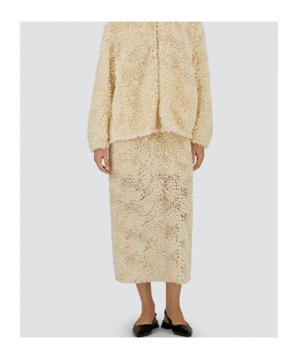 Herno Georgette Straight Skirt