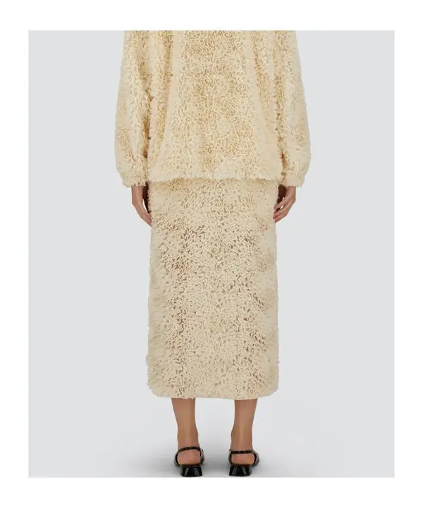 Herno Georgette Straight Skirt