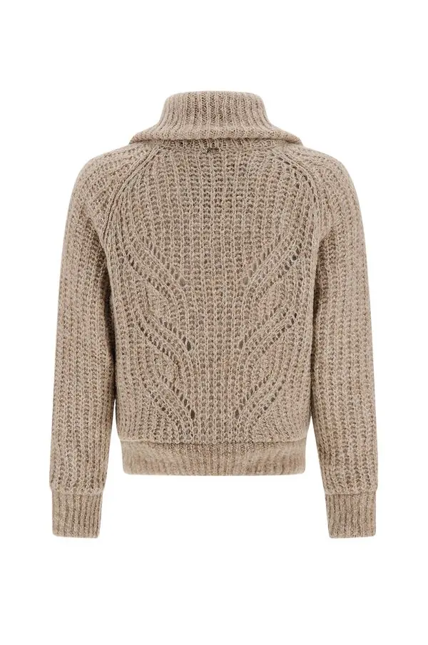 Herno Cable-knit Zip-up Cardigan