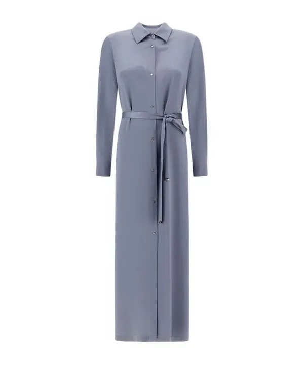 Herno Longline Belted Shirt Dress