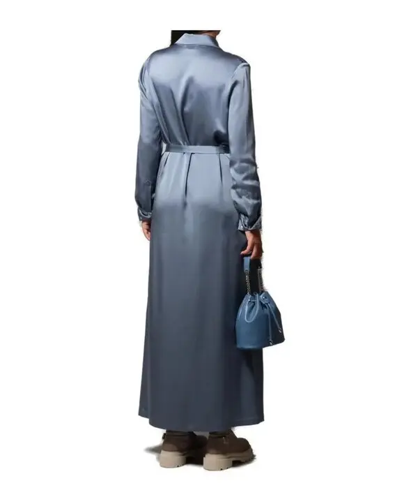 Herno Longline Belted Shirt Dress