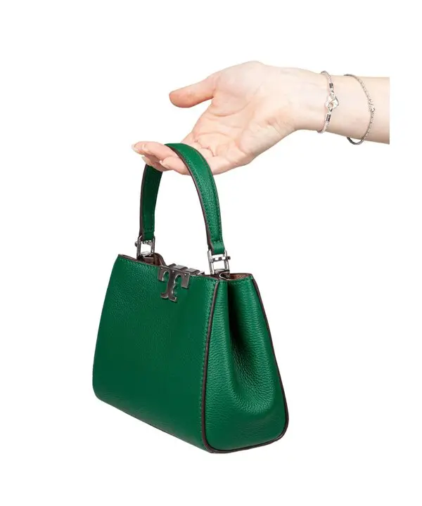Tory Burch Eleanor Pebbled Mini Satchel Bag