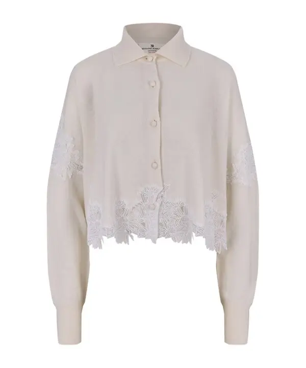 Ermanno Scervino Batwing Sleeve Cashmere Knit Sweater