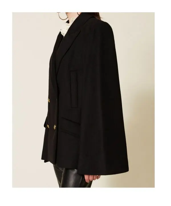 TWINSET Wool-blend Double-breasted Coat