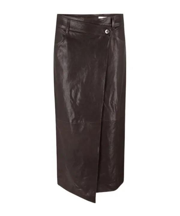 Brunello Cucinelli Belted Midi Skirt