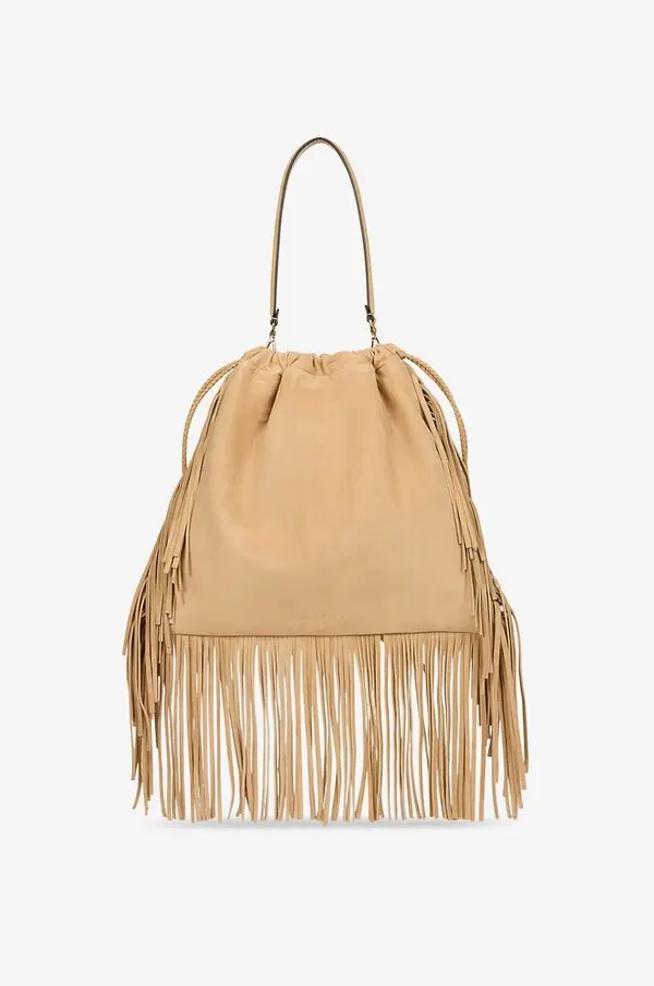 Etro Tassel Studded Suede Shoulder Bag