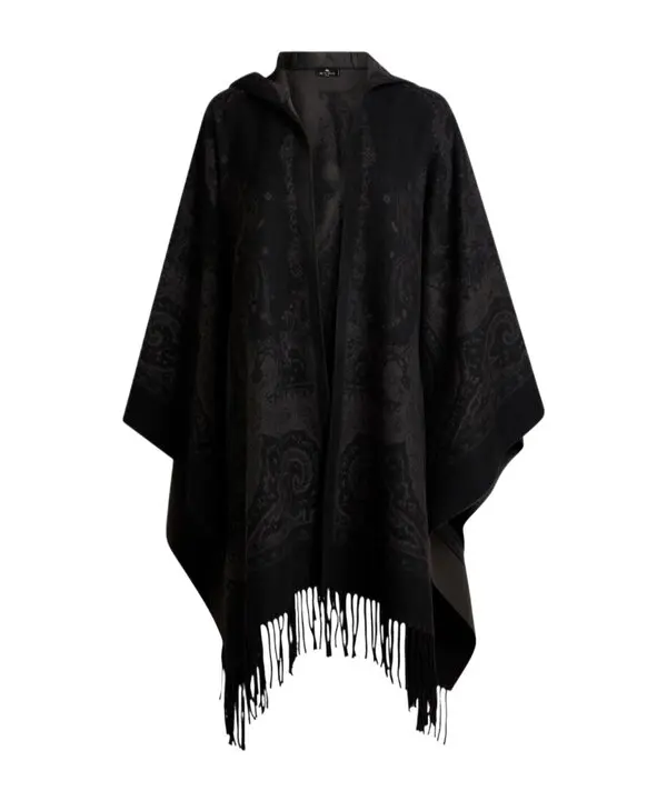 Etro Paisley-print Hooded Poncho
