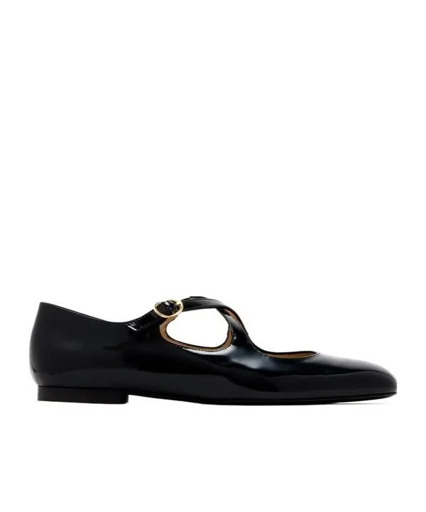 STUART WEITZMAN Lace-up Ballet Shoes