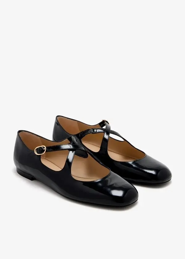 STUART WEITZMAN Lace-up Ballet Shoes