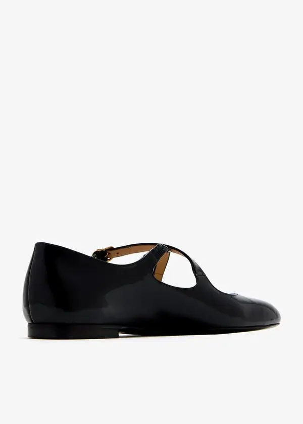 STUART WEITZMAN Lace-up Ballet Shoes