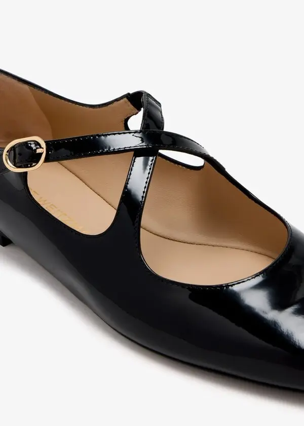 STUART WEITZMAN Lace-up Ballet Shoes
