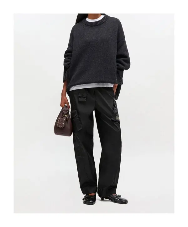 GANNI Dark Grey Wool Mix Jumper