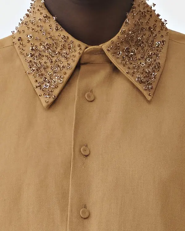 Fabiana Filippi Embellished Collar Shirt