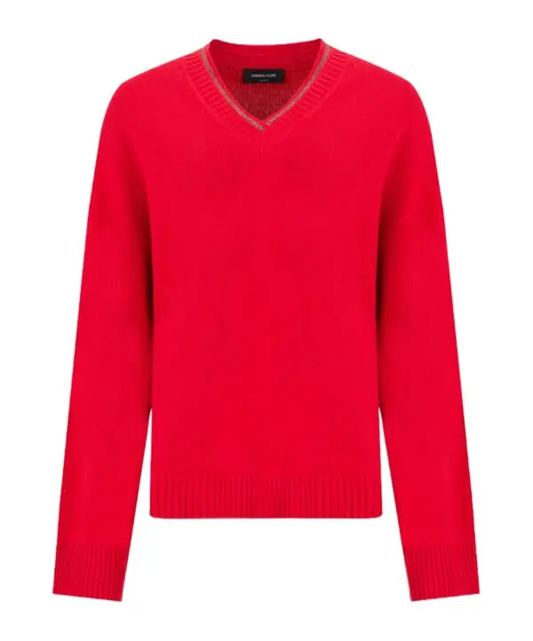 Fabiana Filippi Long-sleeved V-neck Sweater