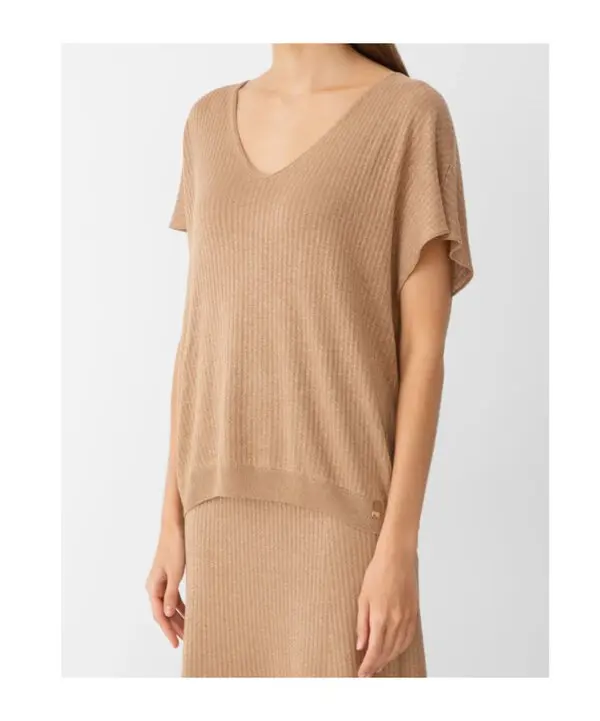 Herno V-neck Knit T-shirt