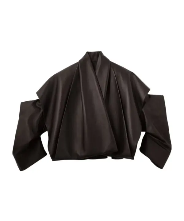 Jacquemus Long-sleeved Leather Jacket