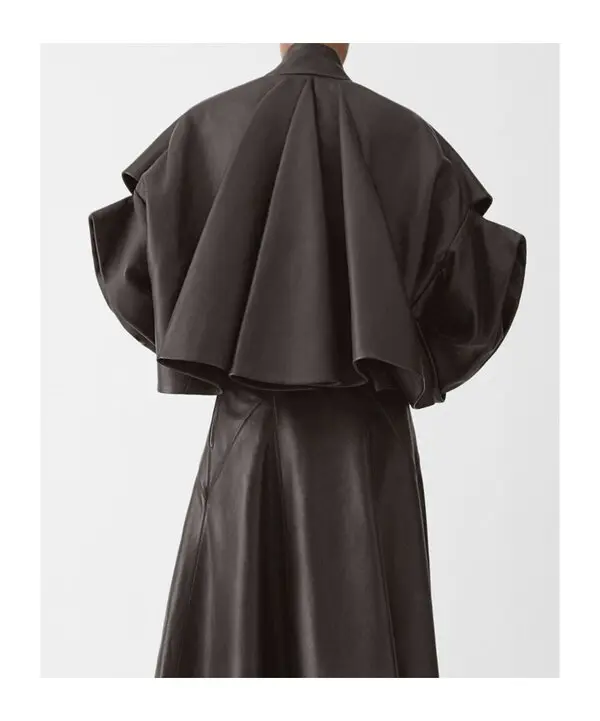 Jacquemus Long-sleeved Leather Jacket