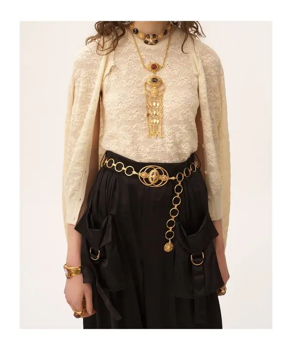 Chloé Tank Top And Knit Cardigan Twin Set