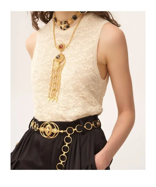 Chloé Tank Top And Knit Cardigan Twin Set