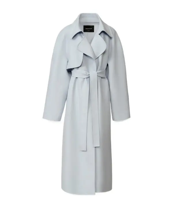 Fabiana Filippi Belted Long Coat - White