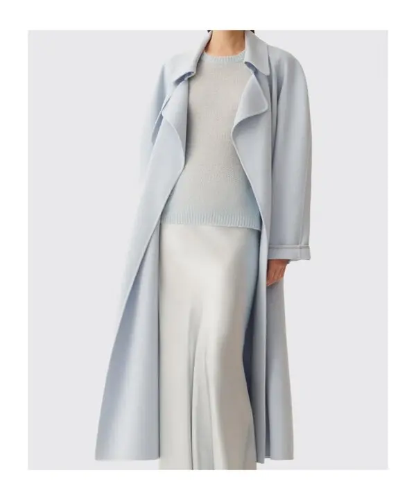 Fabiana Filippi Belted Long Coat - White
