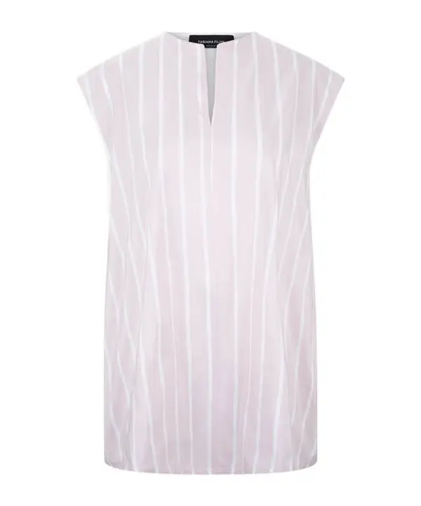 Fabiana Filippi Sleeveless Striped Tank Top