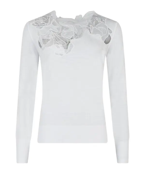 Ermanno Scervino Fine Knit Wool Pullover