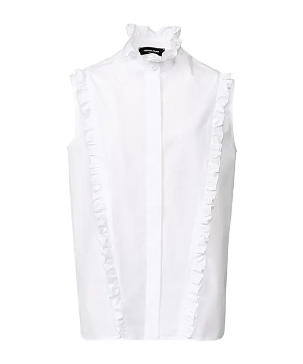 Fabiana Filippi Sleeveless Ruffled Shirt