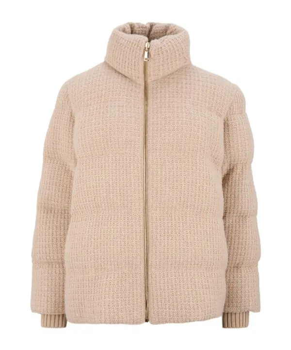 Fabiana Filippi Stand-up Collar Zipper Cotton Jacket