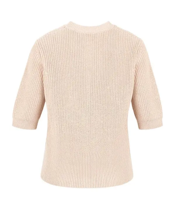 Fabiana Filippi Crew Neck Cardigan With Three-quarter Sleeves
