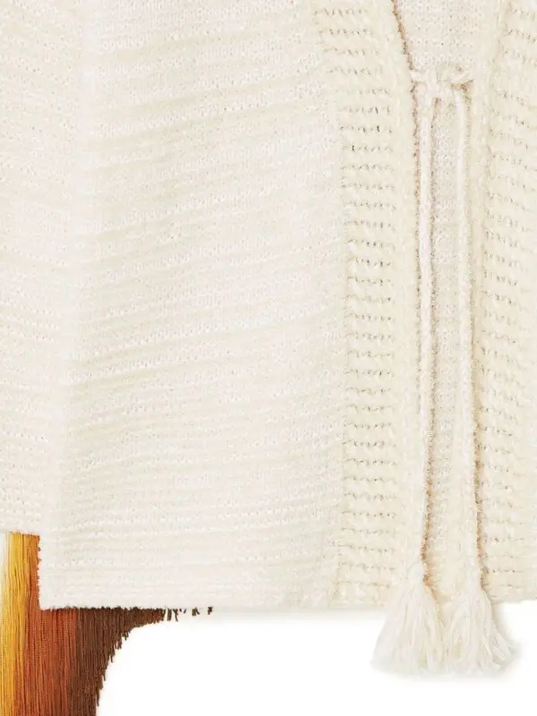 Alanui Bright Hues Gradient Effect Fringed Cardigan