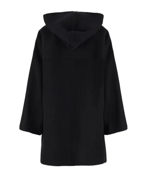 Khaite Long-sleeved Hooded Coat With Patch Pocket