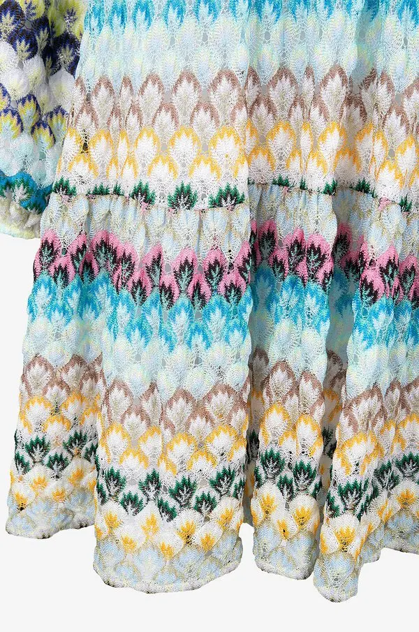 Missoni Flame-patterned Mini Knit Dress