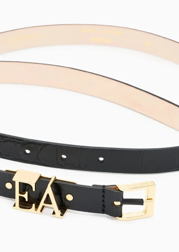 Emporio Armani Logo Buckle Belt