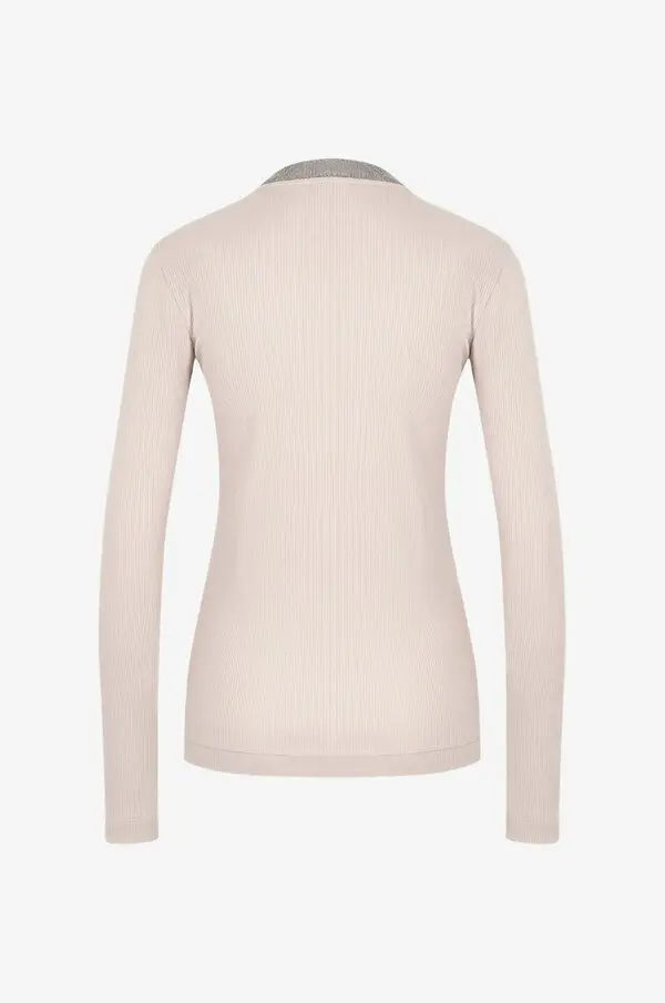 Brunello Cucinelli Ribbed Crew Neck Long Sleeve Knitwear