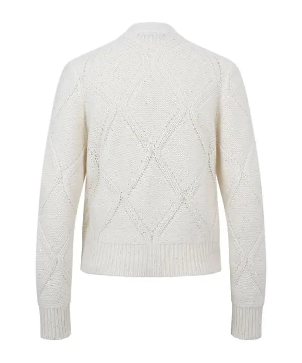 Fabiana Filippi V-neck Cardigan With Ribbed Accents