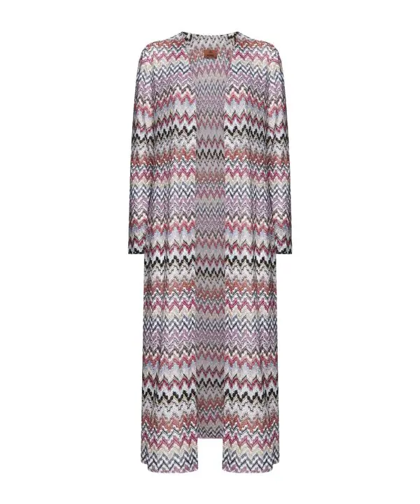 Missoni All-over Patterned Long-sleeved Cardigan