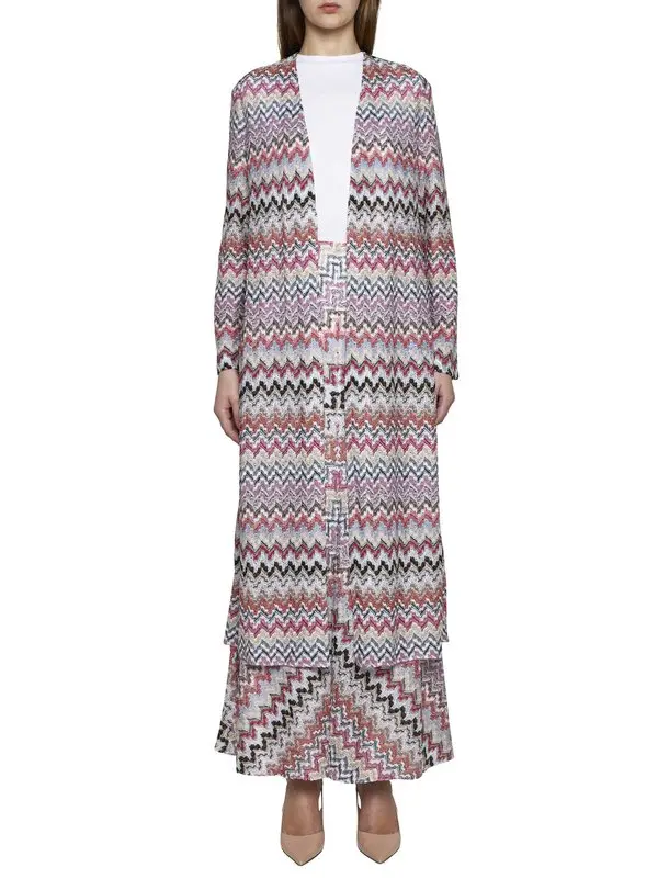 Missoni All-over Patterned Long-sleeved Cardigan